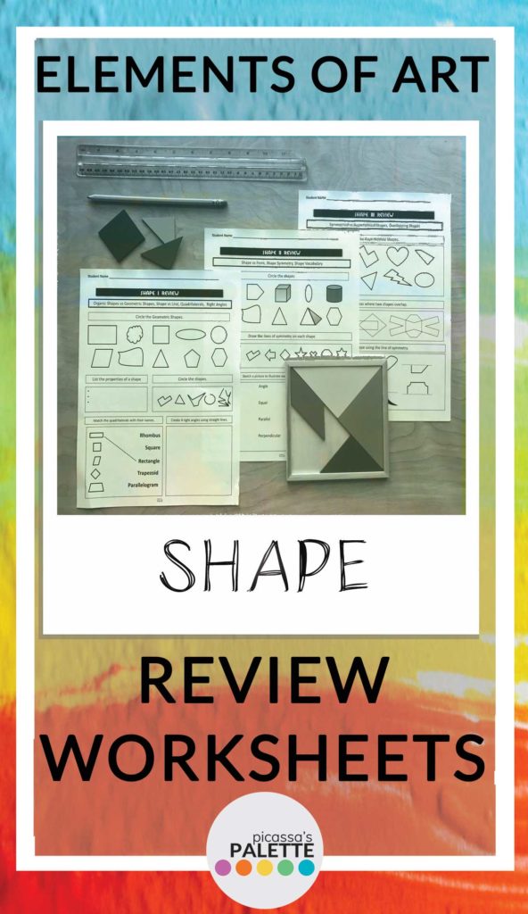 Elements of Art Worksheet REVIEW Packet - Bundled - Picassa's Palette