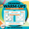 WARM-UPs in the Art Room - How To Use: Art Class Drawing Warm-Up ...